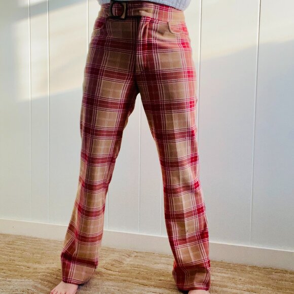 not available | Pants & Jumpsuits | Vintage Plaid Double Knit Polyester ...